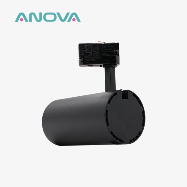 Quality Movable Black Single Spotlight 220V 35W Adjustable Led Track Lighting for sale