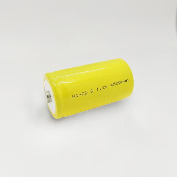 Quality High Temperature Ni-Cd Battery 1.2V 4500mAh Charge & Discharge Temperature -20℃~ for sale