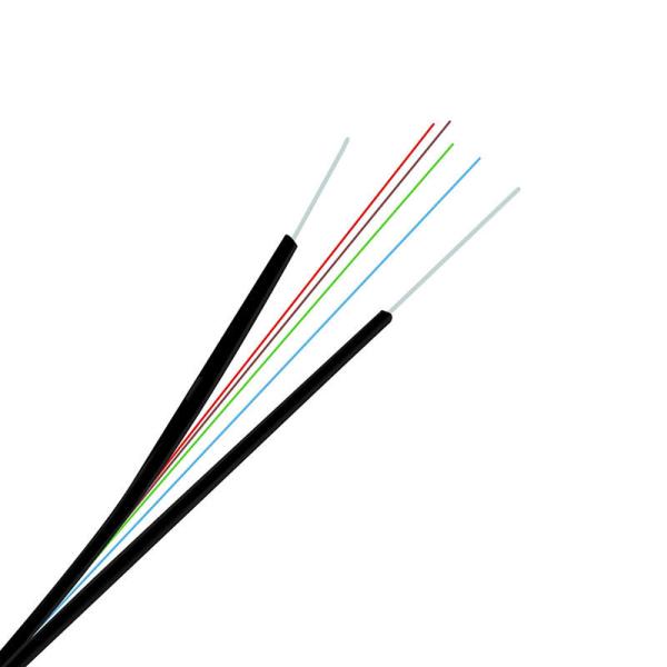 Quality 9/125 FTTH Optical Fiber Cable PVC 2 Core Fiber Optic Cable 3.0MM for sale
