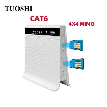 Quality Маршрутизатор 4G LTE 2 Слот для SIM - карт 1200 Мбит / с Сетевая двухчастотная р for sale