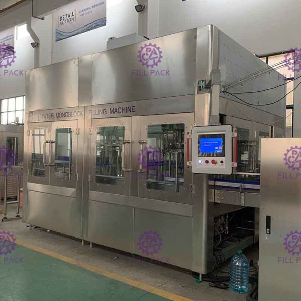Quality 6 Heads 600BPH Linear Drinking Water Bottling Mchine Touch Screen With Capper for sale