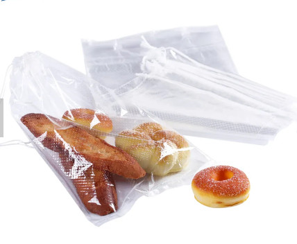 Quality Plastic Breathable Perforated Plastic Bread Bags Wicketed Food Packaging Bag for sale