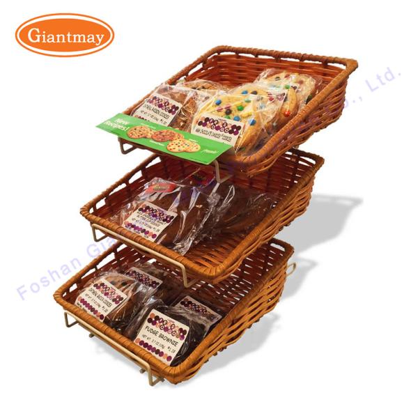 Quality Hook Wire Counter Display Food Stand Countertop Rack for sale