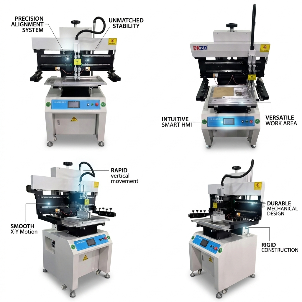 Quality PCB SMT Fully Automatic Vision Solder Paste Printer for sale