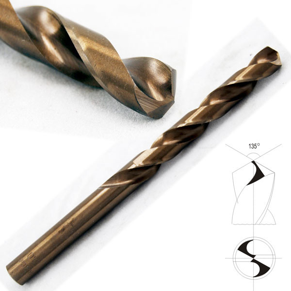 Quality HSS Co8% Drill Bits DIN338 for Stainless Steel 3-13mm for sale