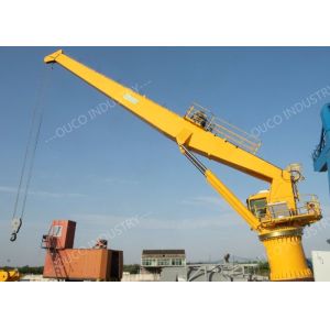 Quality 360 Degree Slewing Ship Deck Crane Pedestal Straight Boom for sale