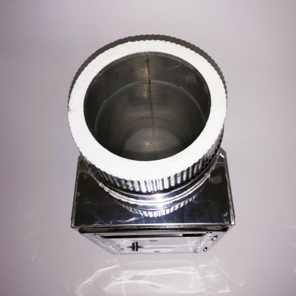 Quality Boiler Welded 6 Inch Insulated Chimney Pipe Long Durability Socket Lock for sale