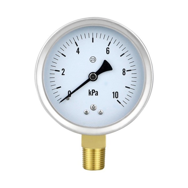 Quality Stainless Steel Shell M20*1.5 Threaded Micro Pressure Gauge for Gas Measurement Capsule for sale