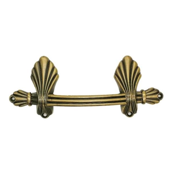 Quality Shell Funeral Coffin Handle Die Casting Copper Polished Color 25.5*10.5cm for sale