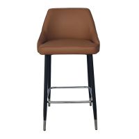 Quality upholstered 0.078CBM/CTN PU Leather Bar Stool BC-414 for sale