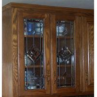 Quality Brass 5mm 1M Encapsulating Stained Cabinet Leaded Glass Double Glazing for sale