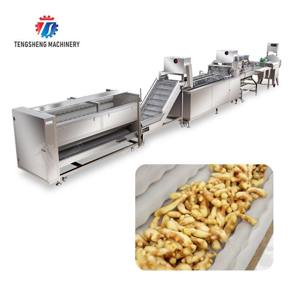 Quality Brush bubble cleaning, drying, selection and cutting production line Revolutionize Your Food Production with Our State-of-the-Art Fruit And Vegetable Processing Line for sale