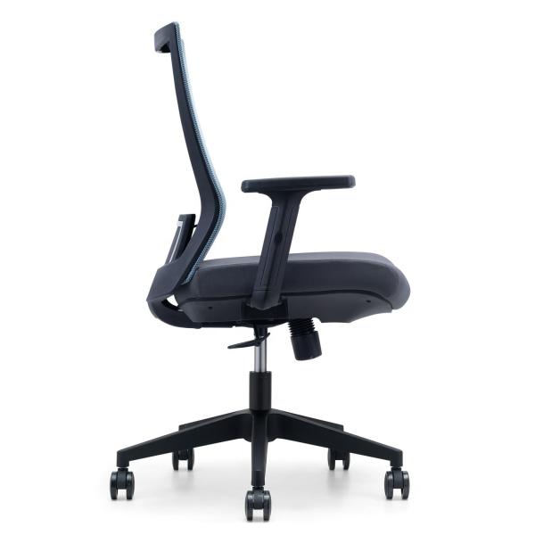 Quality Modern Design Style Fabric Mid-back Mesh Office Executive Chair with 2D Arm for sale