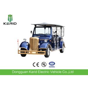 Quality 11 Seater Electric Vintage Sightseeing Car With 7.5KW Traction Performance Motor for sale