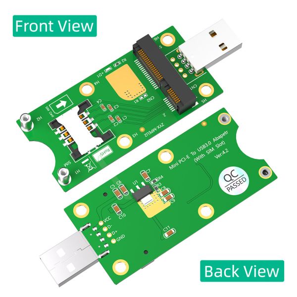Quality Laptop 8pin Mini PCI-E To USB Adapter Card For WWAN LTE Module for sale
