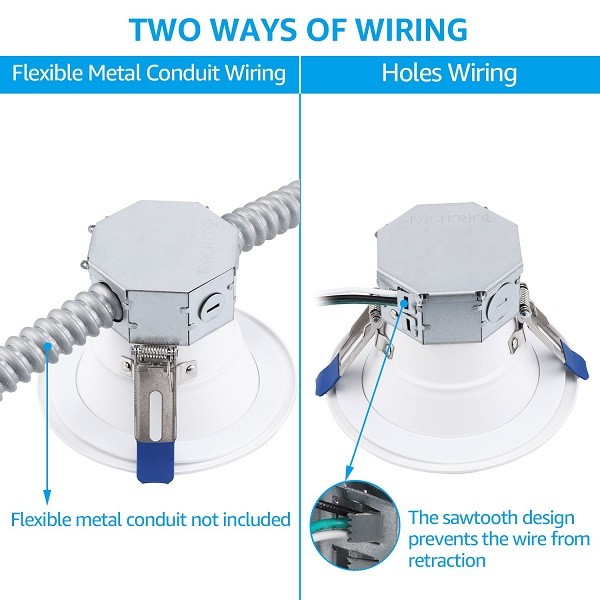 Quality Ceiling Anti Glare White LED Flush Mount Light 4 Inch 3000k 10w Canless for sale