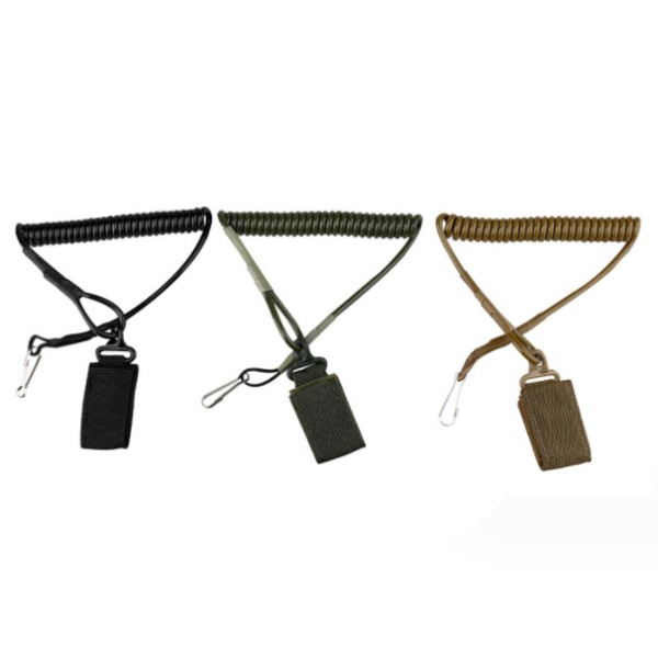 Quality Multi-Function Tactical Spring Gun Sling , Outdoor Training Safety Rope , Keychain Anti-Lost Cord For Military Enthusiasts for sale