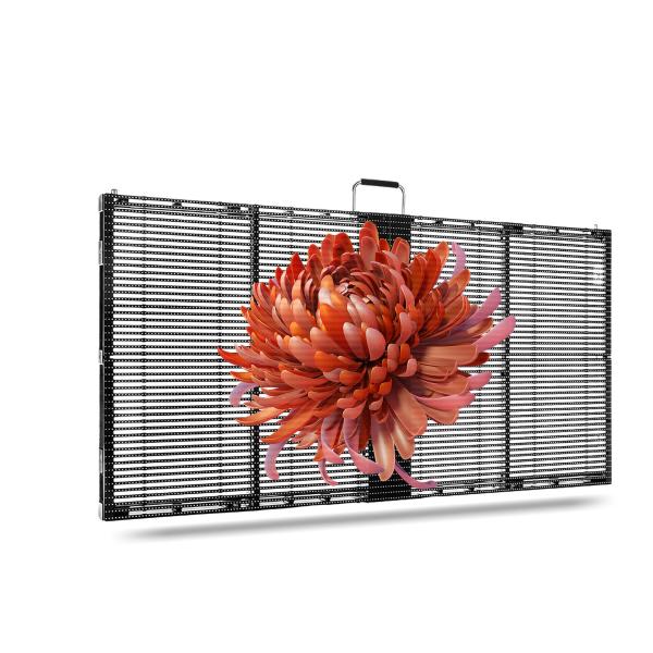Quality Thin and Light Outdoor Sealess Design Super Slim Transparent LED Screen for sale