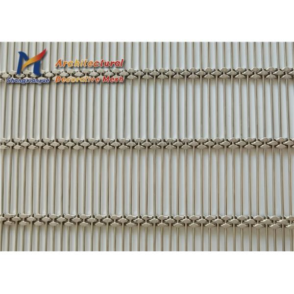 Quality SS304 Wire Mesh Railing Infill Panels 2mm Laminated Glass Metal Mesh for sale