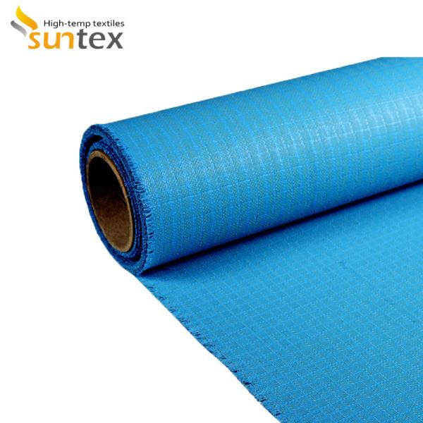 Quality Silicone Coated 960g/m2 Fire Resistant Fiberglass Fabric for sale