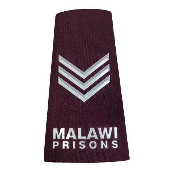 Quality Burgundy Embossed Composite Epaulets Uniform Accessories for sale