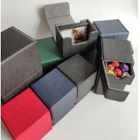 Quality MTG Yugioh Leather deck card box Card Cardboard High End PU Leather for sale