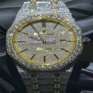 Quality 3EX Moissanite Iced Out Watch ChainMoissanite High End Watches for sale