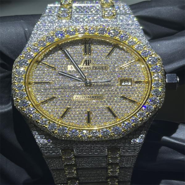 Quality 3EX Moissanite Iced Out Watch ChainMoissanite High End Watches for sale