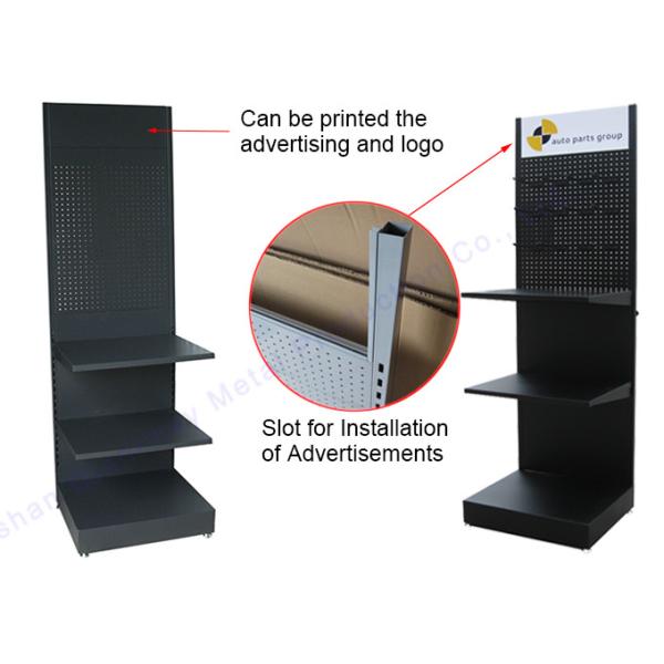 Quality Hardware Pebboard Tools Rack Retail Shop Metal Display Stand for sale