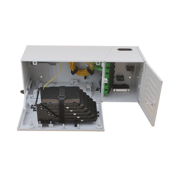 Quality RAL 7035 Fiber Optic Distribution Box Splitter 150mm Mulit Function for sale