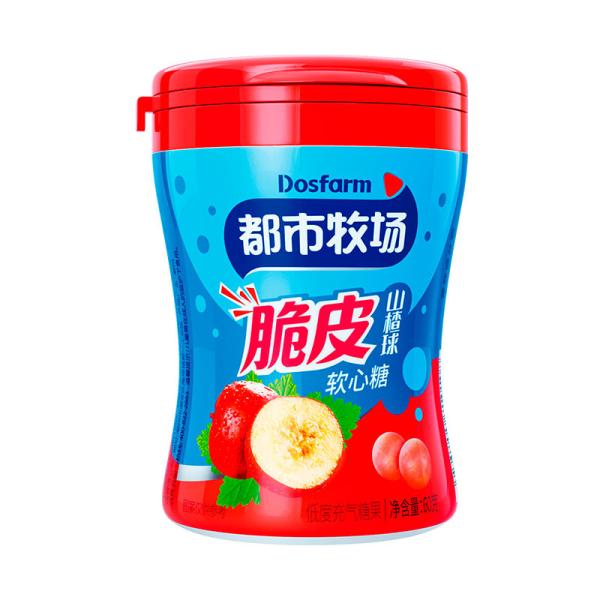 Quality Crispy Hawthorn Ball Soft Candy Inflatable Candy Healthy Candy Factory for sale