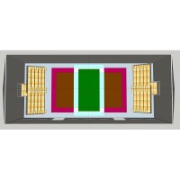 Quality Indoor Stadium Light Steel Structure Warehouse Fabrication Customized for sale