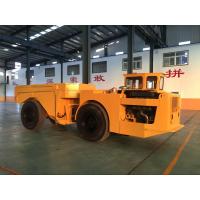 Quality 15 Ton Dump Truck Trailer With Wheels , Orange Mining Dump Truck for sale