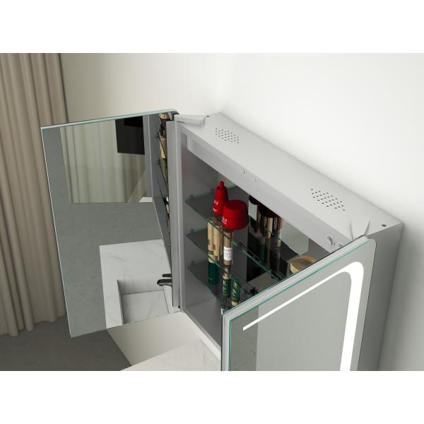 Quality Smart Makeup Bathroom Cabinet With Led Lights With Jewelry Storage for sale