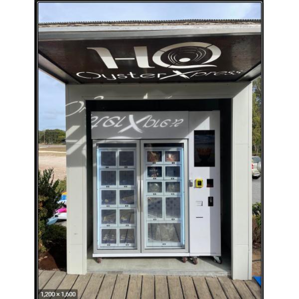 Quality Oyster Vending Machine With Cooling System and Lockers 24V Electric Heating for sale