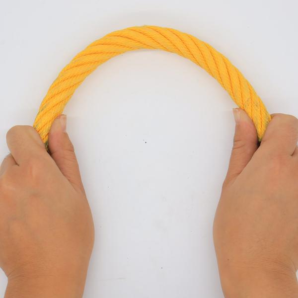 Quality PP Polypropylene Outdoor Playground Rope 6 Strand 16mm With Steel Core for sale