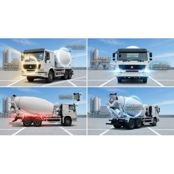Quality SINOTRUK HOWO Concrete Mixer Truck 12CBM 371HP 6X4 LHD ZZ5257GJBN4048W for sale
