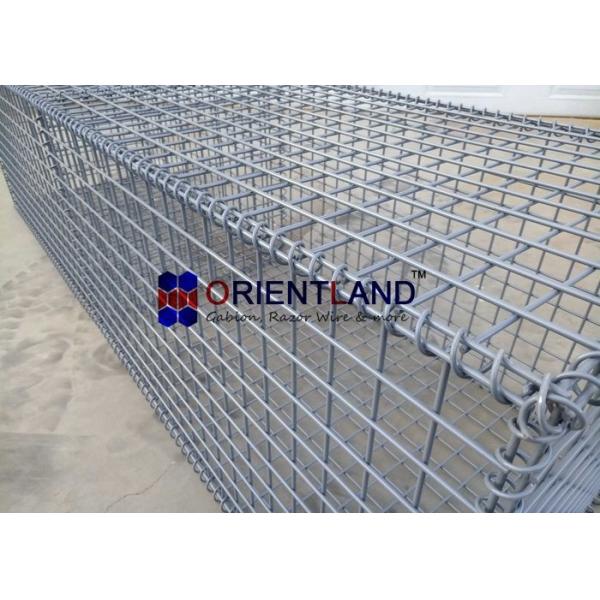 Quality Rock Wall Welded Mesh Gabions , Wire Steel Mesh Wire Baskets Retaining Wall for sale