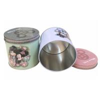 Quality Portable Empty Round Tins Coffee Sugar And Tea Canisters With 9.5cm Diameter for sale