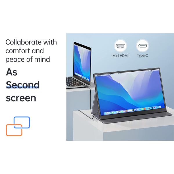 Quality IPS Display 18.5" Portable External Monitor 1080P Dual Screen for Laptops for sale