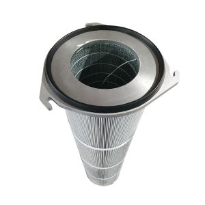 Quality 3 Lugs Cylindrical DIN Filter Cartridges Suitable For Compact Dust Collectors for sale