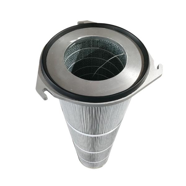 Quality 3 Lugs Cylindrical DIN Filter Cartridges Suitable For Compact Dust Collectors for sale