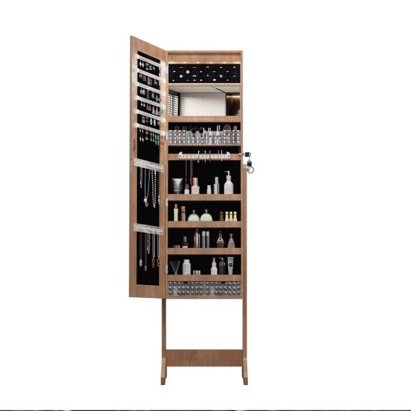 Quality Modern Anti-Fog Mirror Jewelry Cabinet with Moisture-Resistant Storage and Wall-Mounted Full Length Mirror for sale