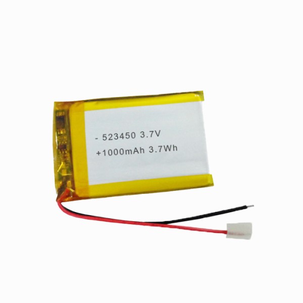 Quality RC Helicopter Battery 3.7V 1000mAh Polymer Lithium Battery 523450 Deep Cycle for sale