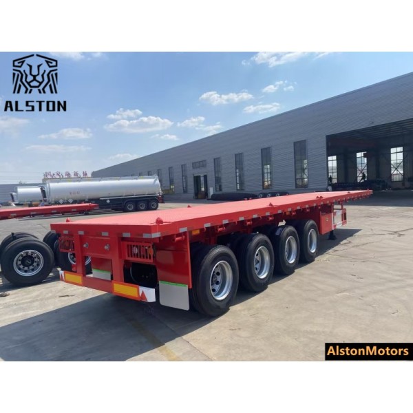 Quality 4 Axle Flatbed Trailer for Uganda – Factory Price for sale