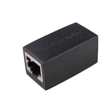 Quality Rj45 Network Splitter Adapter 180 Degree Through RJ45 Female Adapter 8P8C for sale