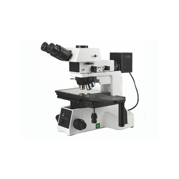 Quality Trinocular Portable Metallurgical Microscope Transmission Light PL10X22mm 5W LED for sale