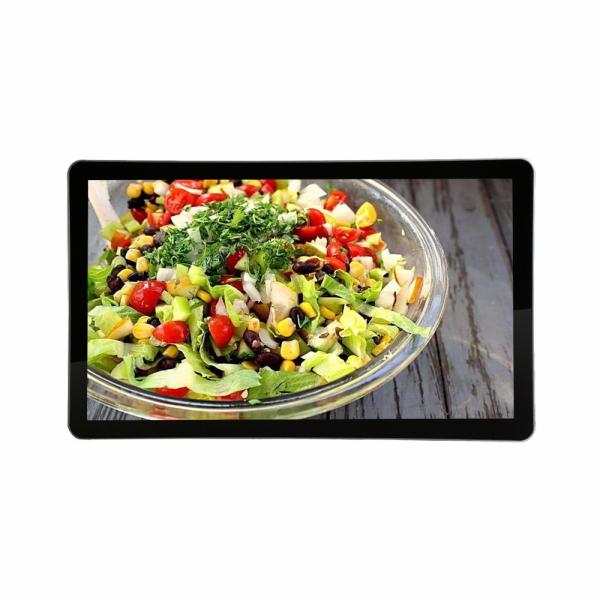 Quality 43inch round Corner sliver edge Airport Wall Mounted Kiosk Advertising LCD Digital Screen With Wifi / 3G Network for sale