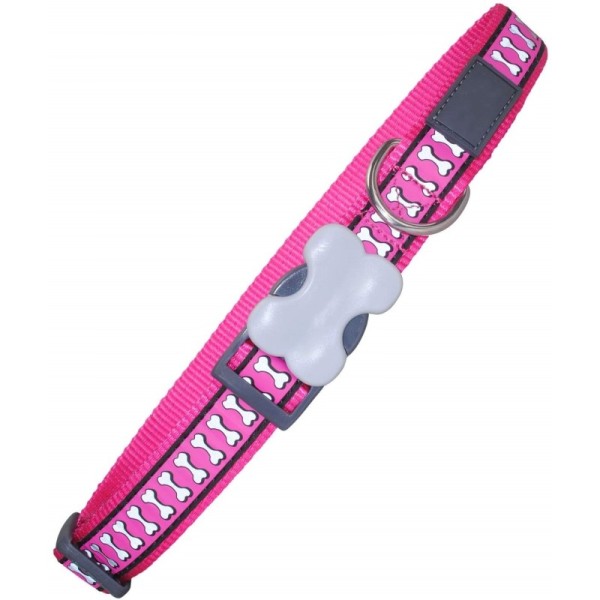 Quality Adjustable Soft Nylon Dog Collar , Soft Webbing Reflective Pet Collars for sale