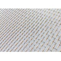 Quality Copper Stainless Woven Wire Mesh Laminated Glass Anti Acid 0.6mm for sale